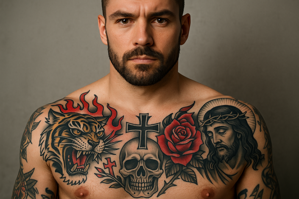 Top 8 Chest Tattoo Ideas For Guys | Mantra Tattoo & Piercing